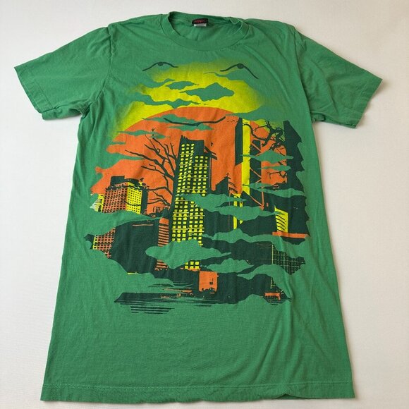 MAD Engine | Shirts | Mad Engine Shirt Mens Medium Green City Skyline ...